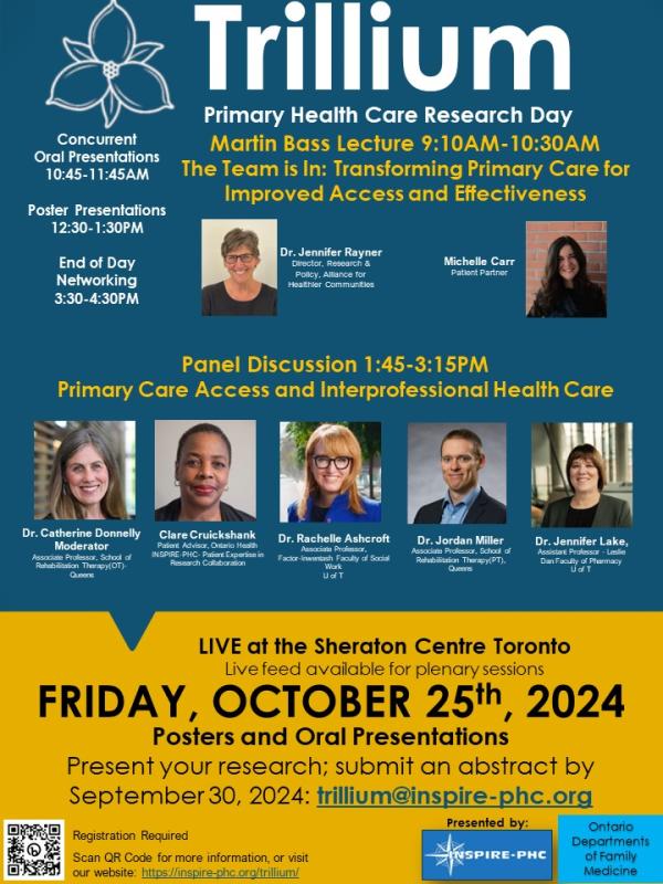 Trillium Primary Health Care Research Day | Alliance for Healthier Communities